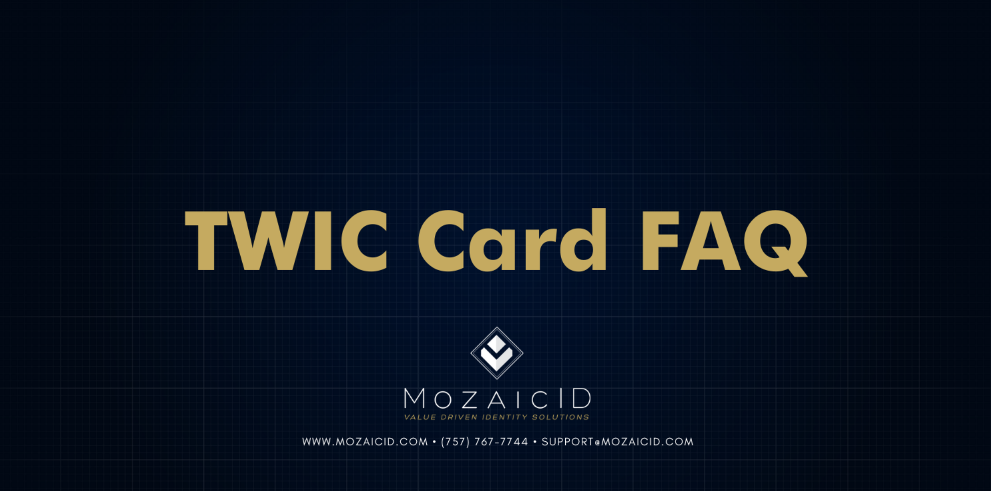 TWIC & TWIC Readers Explained: Your Complete Q&A Guide — MozaicID